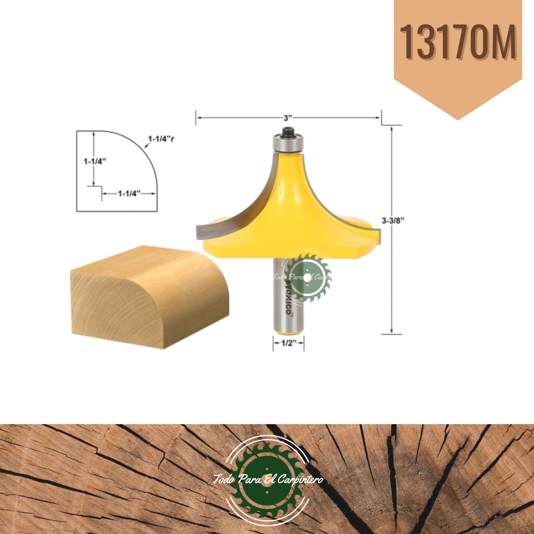 Fresa 1/4 caña con copiador Yonico 13170 | TPC Tools