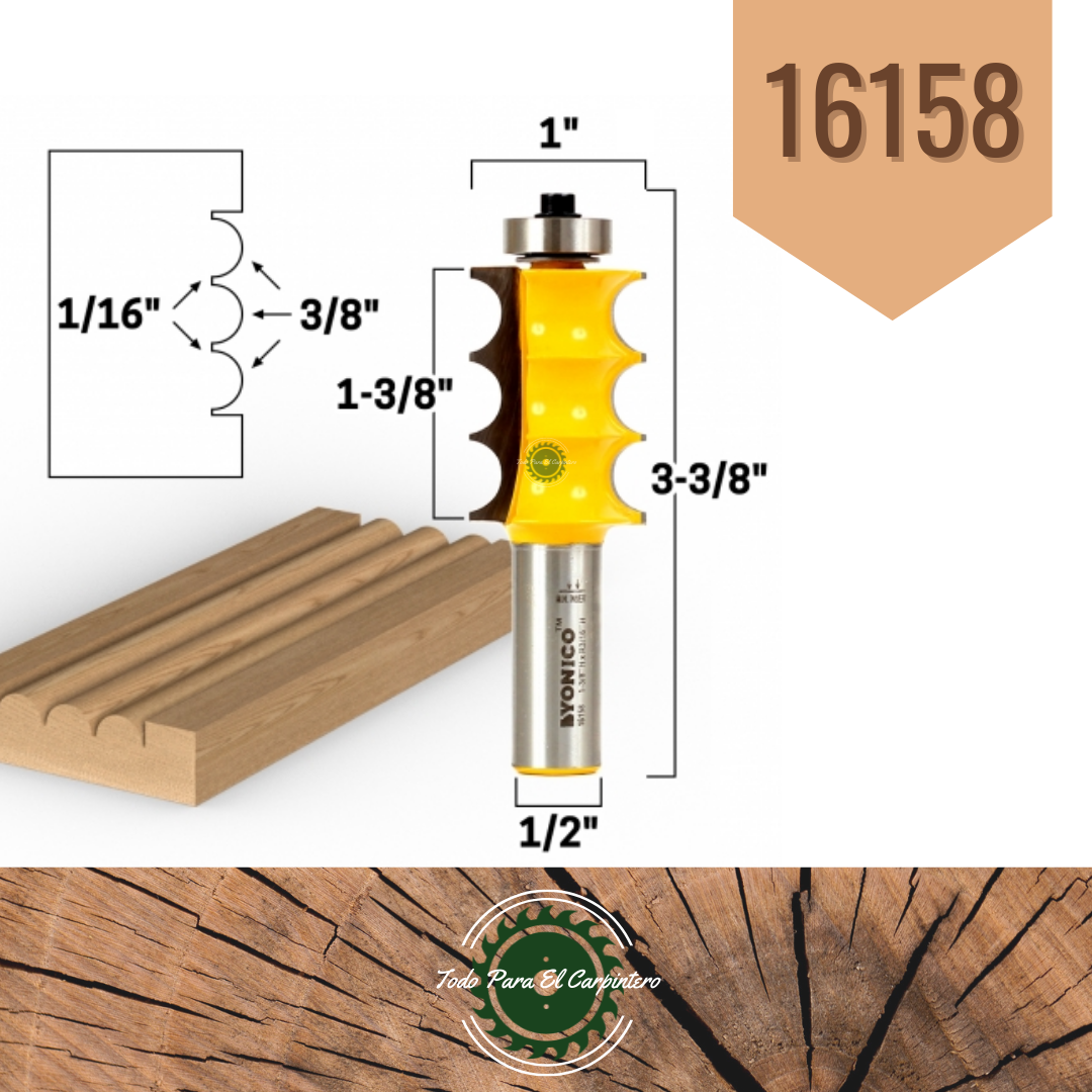 Fresa moldura Yonico 16158 | TPC Tools
