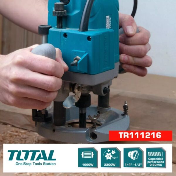 Electro Fresadora Total TR111216-4 1600W uso Industrial | TPC Tools