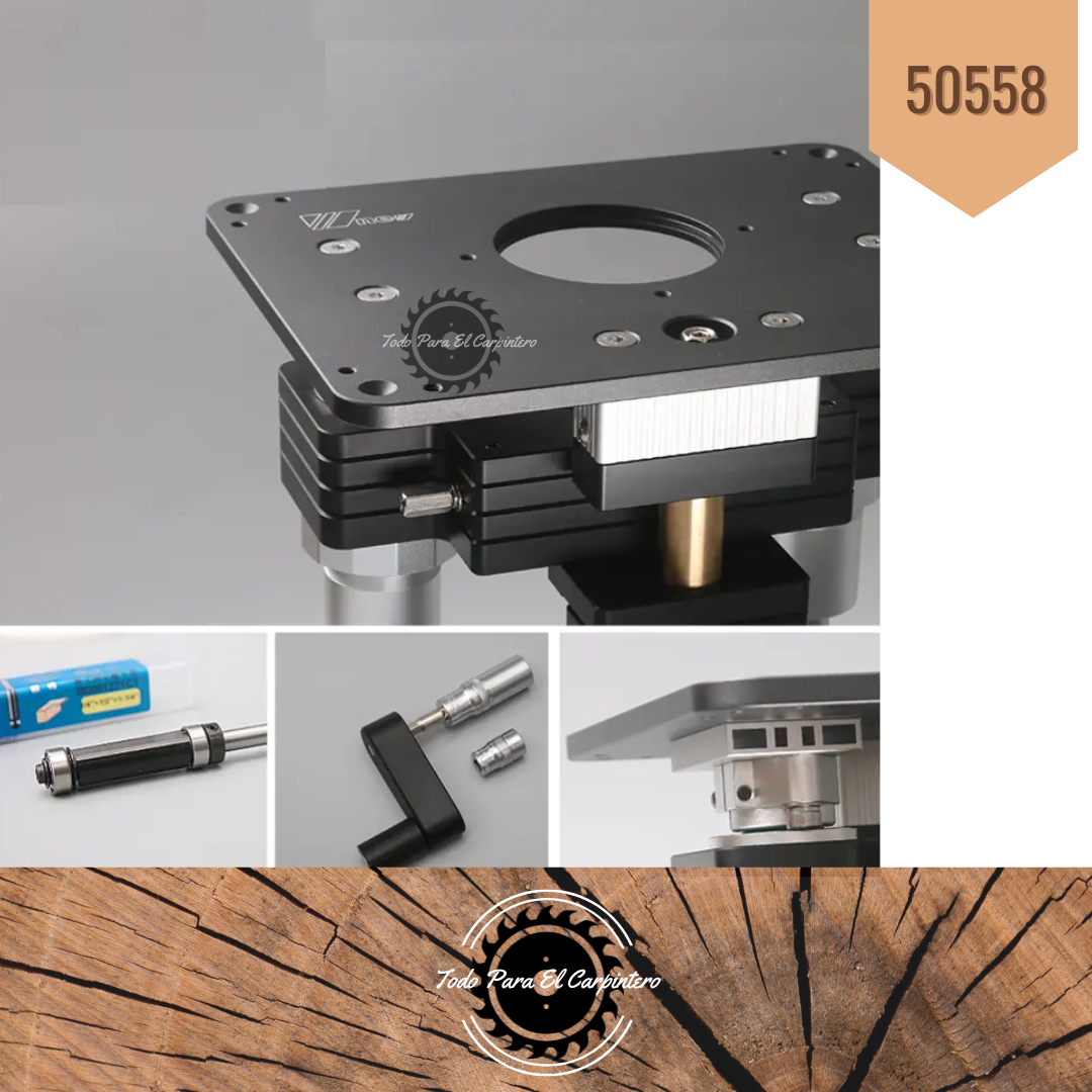 Base regulable para mesa invertida router aluminio + baquelita 50558 ...